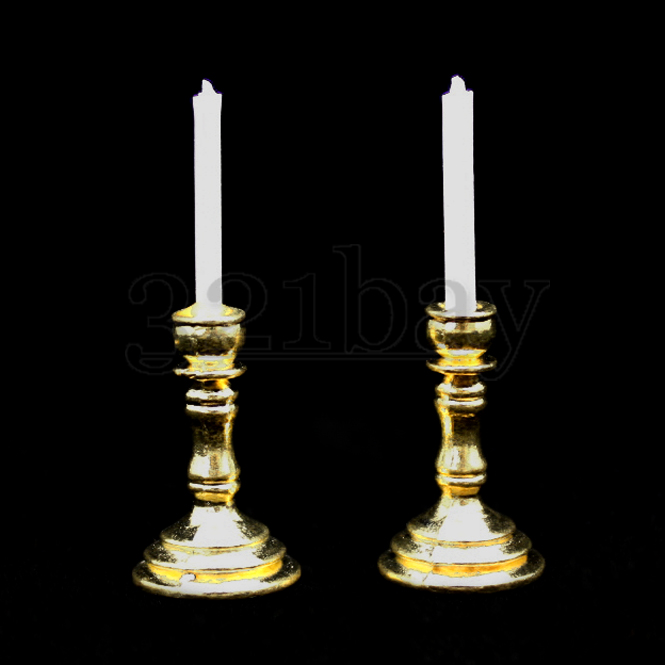Brass Dollhouse Candlesticks Brass Miniature Candlesticks Brass ...